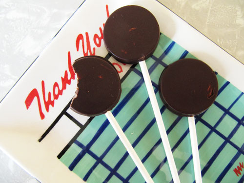 Smoked Sea Salt, Almond & Bittersweet Chocolate Lollipops – Take a Megabite