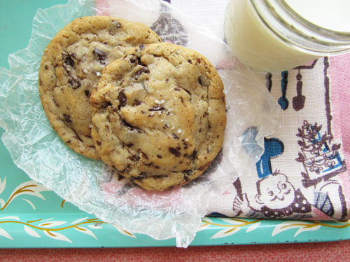 Large Marge Chocolate Chunk Cookies + Sea Salt – Take a Megabite
