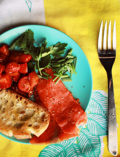 Workin’ It: Salmon & Strawberry Salsa Crostini (Michigan Fruit Part 2 ...