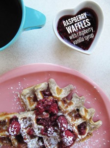 Double Raspberry Waffles – Take a Megabite
