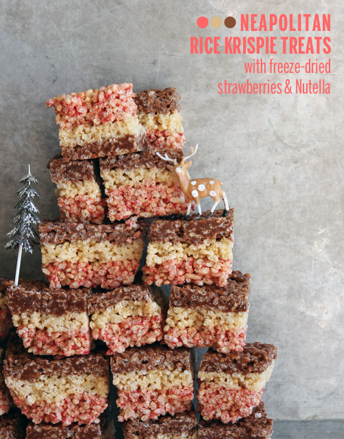 Neapolitan Rice Krispie Treats – Take a Megabite